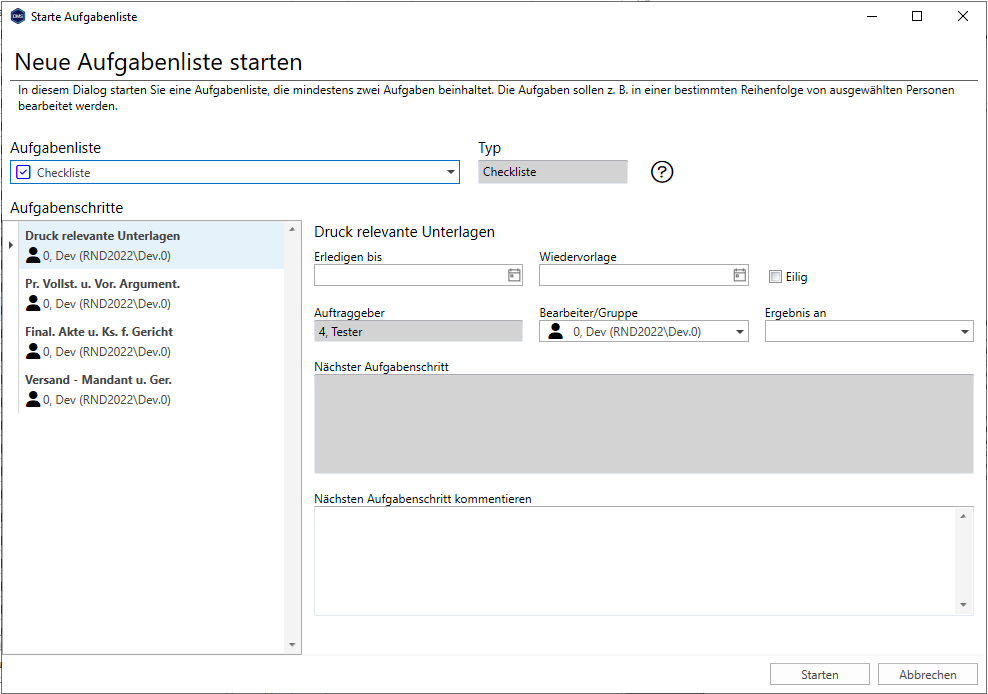Start Task Lists – stp.one Help Center