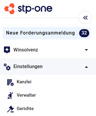 6. Synchronisation von Gerichten und Verwaltern sowie Kanzleikontenrahmenbezeichnungen – stp.one ...