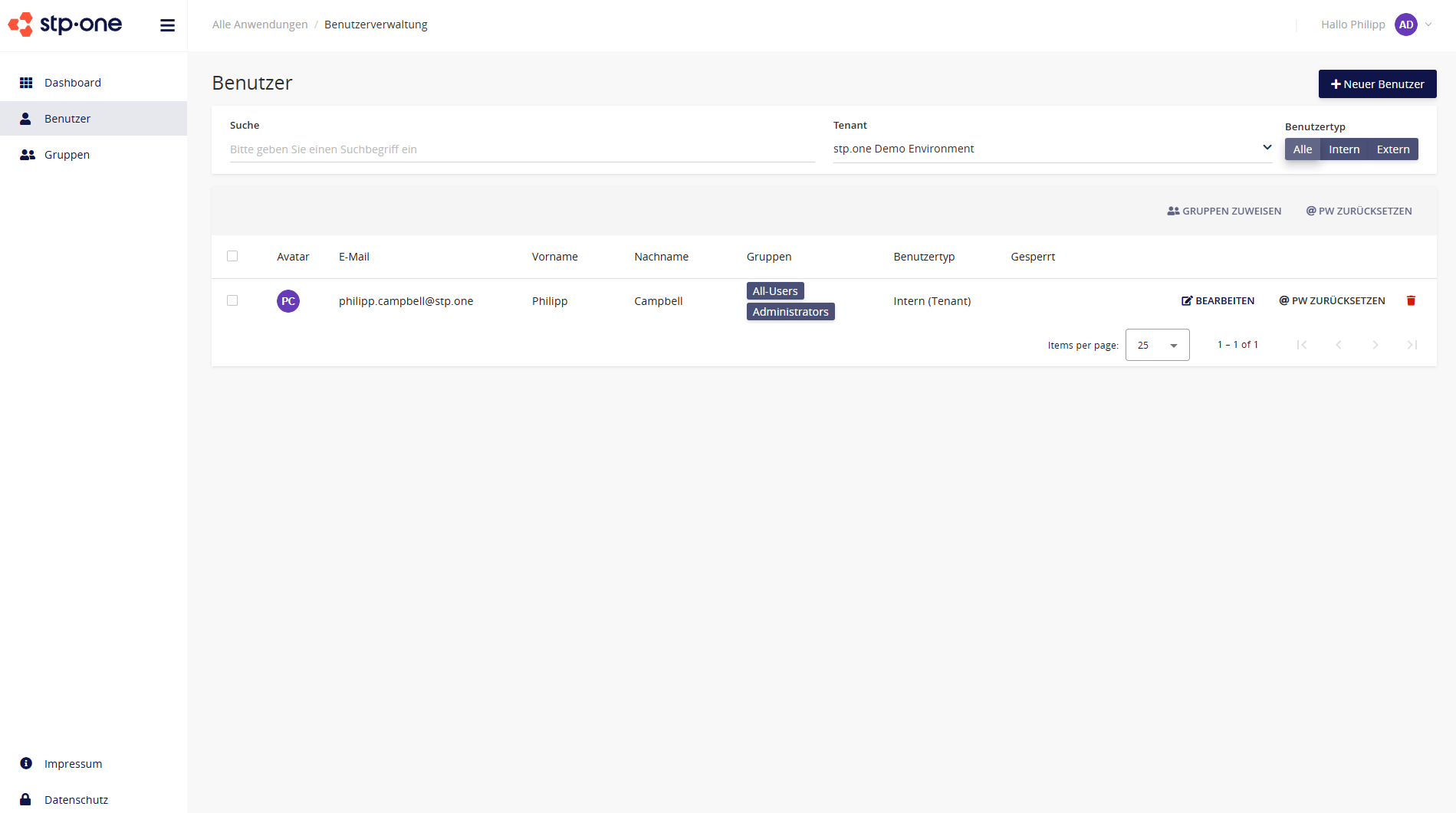 stp.one Cloud User Management - Users – stp.one Help Center